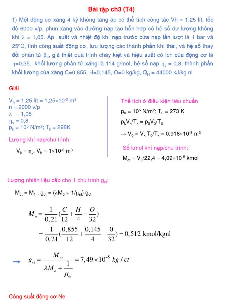 Bai Tap ch3 T4 Đáp Án | PDF