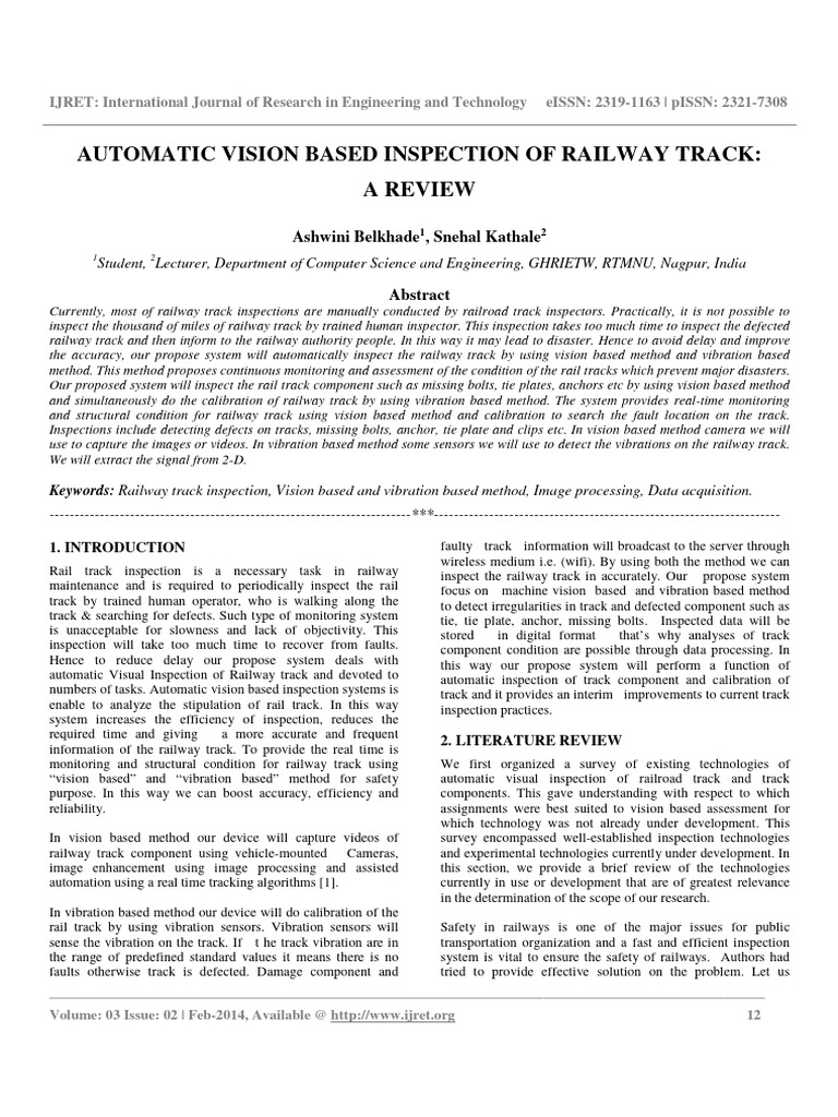 Automatic - Vision - Based - Inspection - of - Rai 2 | PDF | Computer Vision | Computer Engineering