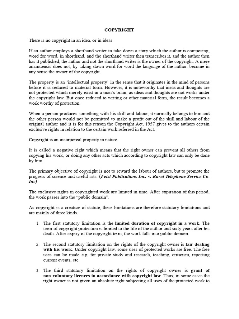 Copyright | PDF | Copyright | Derivative Work