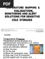 Temperature Mapping Guidelines for Pharma | PDF | Refrigeration | Warehouse