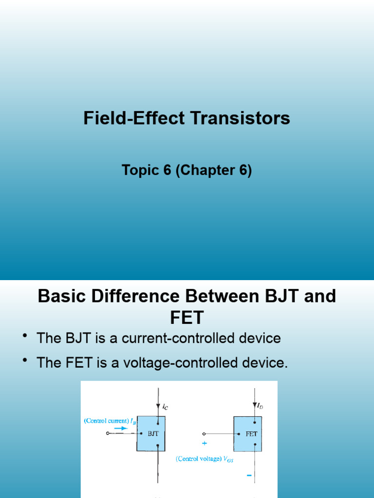 S6 - Field-Effect Transistors | PDF | Mosfet | Field Effect Transistor