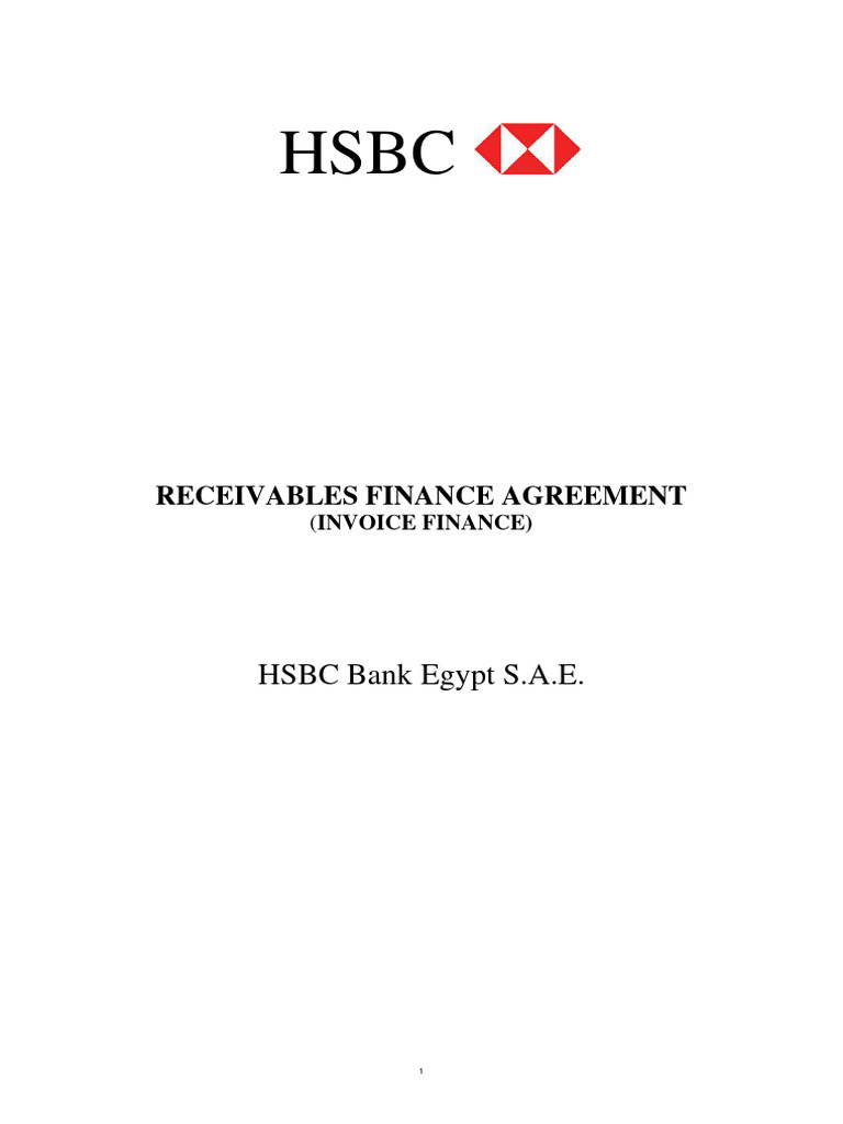Receivable Finance Agreement 1 | PDF