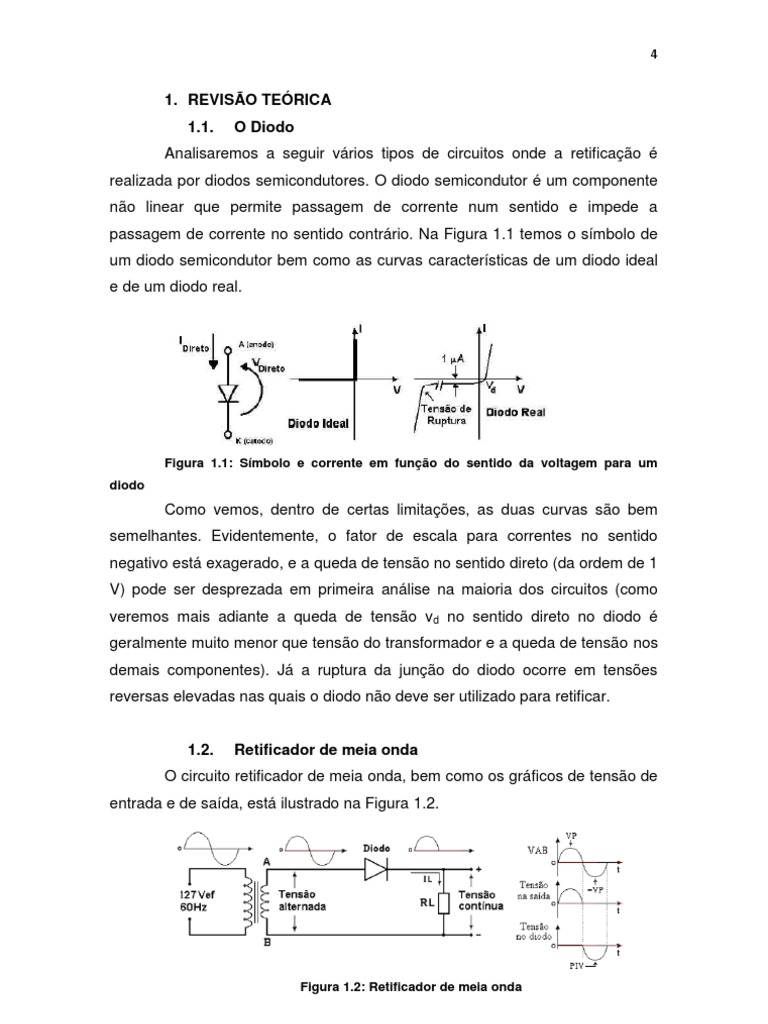 Retificadores: Teoria e Prática | PDF | Retificador | Diodo