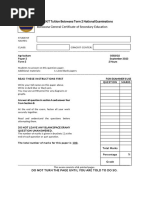 Student BGCSE Exam Past Paper Booklet, Biology | PDF