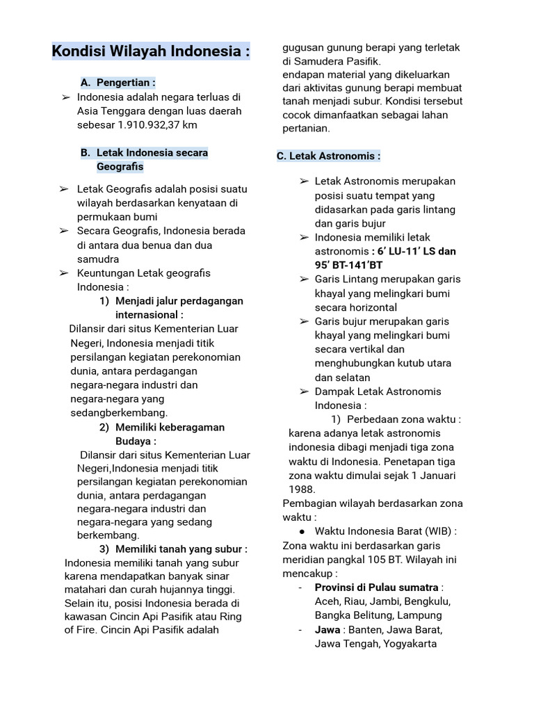 IPS - Kondisi Wilayah Indonesia | PDF