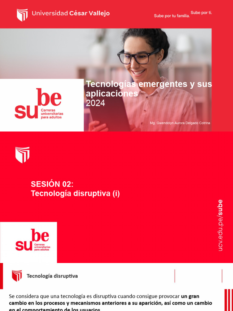 Sesión 02 Tecnologías Disruptivas (I) | PDF | Innovación disruptiva | Innovación