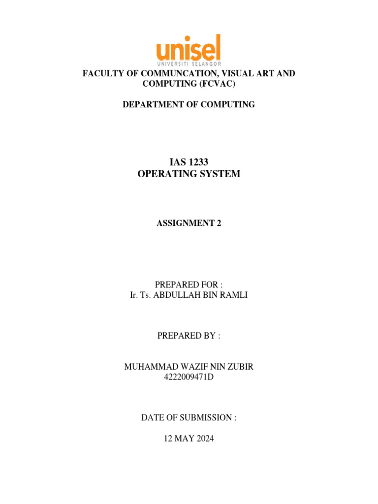 Os Assignment 2 | PDF