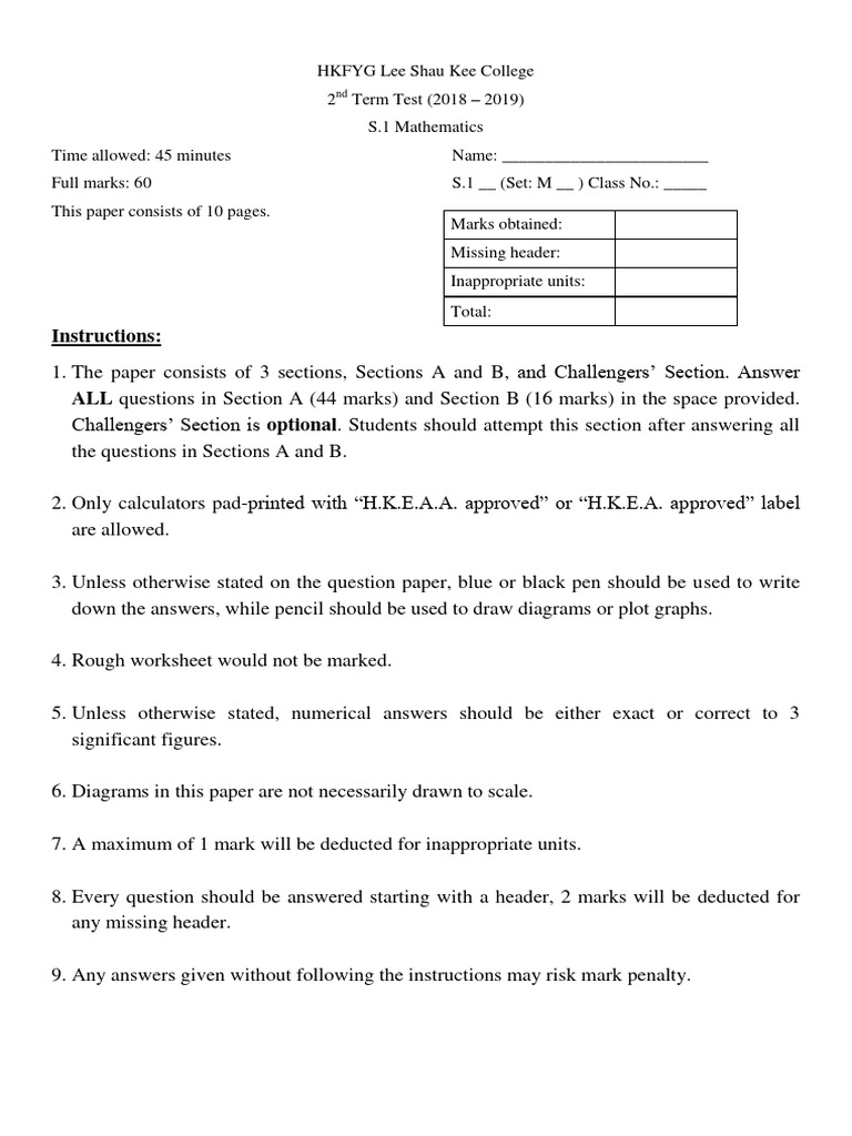 Answer (For Reference Only) | PDF | Significant Figures | Temperature