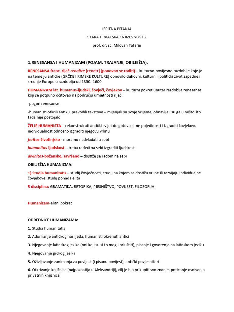 SHK - Ispitna Pitanja | PDF