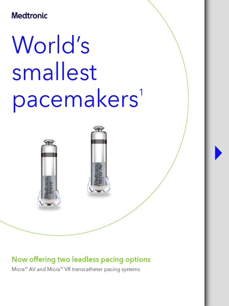 Micra AV & VR: Leadless Pacemaker Options | PDF | Artificial Cardiac ...