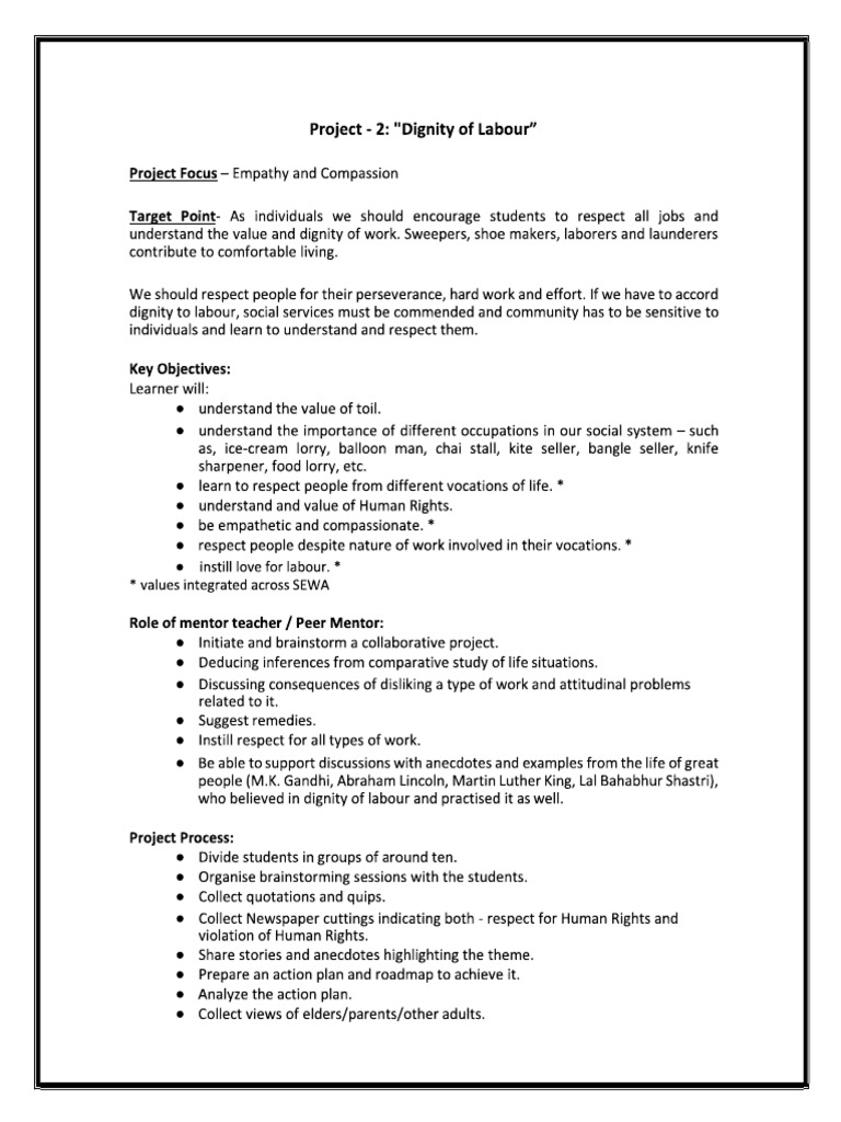 Class 10 Sewa Project | PDF