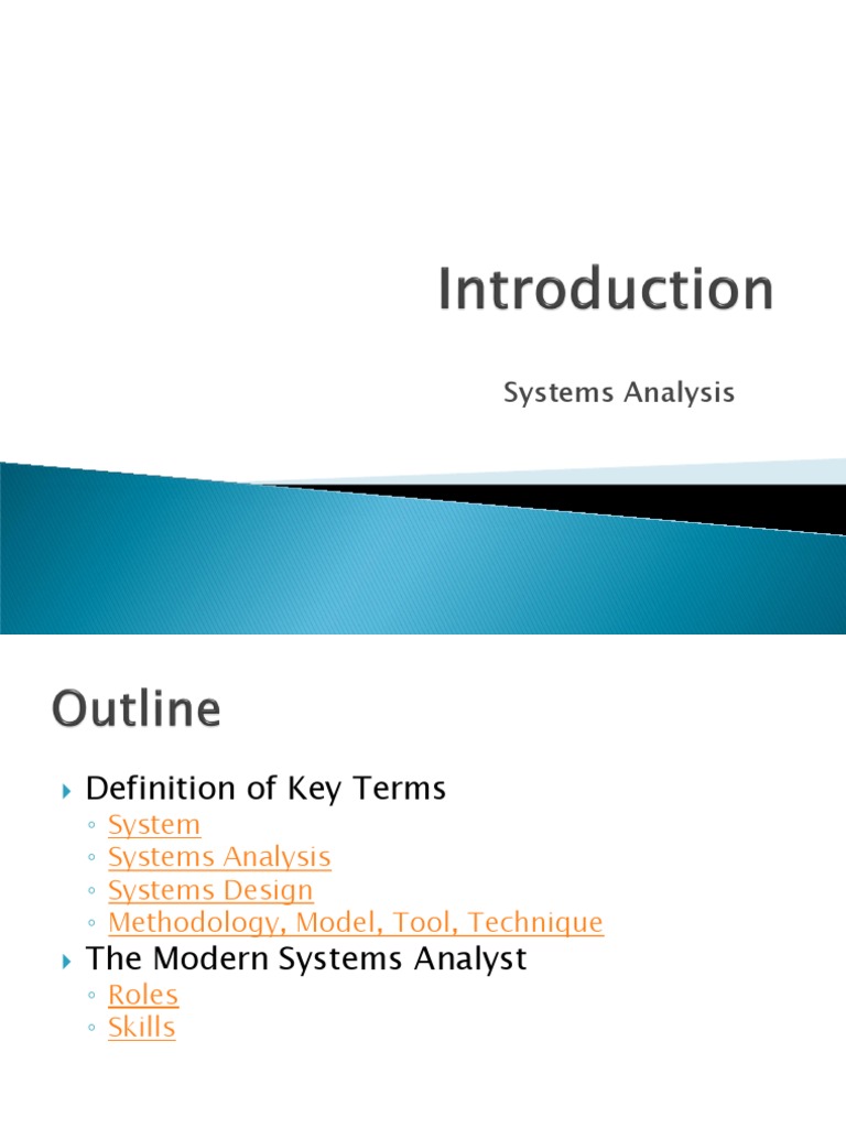 Understanding Systems Analysis Concepts | PDF | Computers | Technology ...