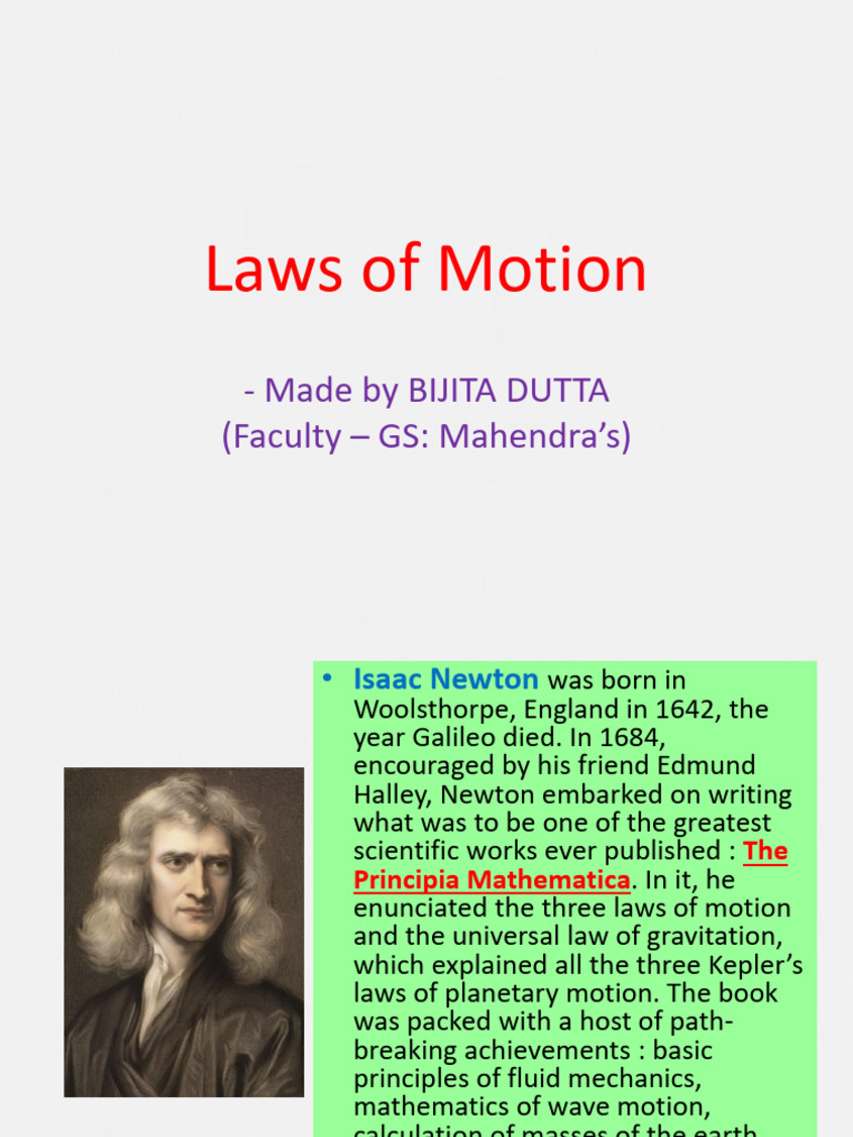 Laws of Motion | PDF | Force | Velocity