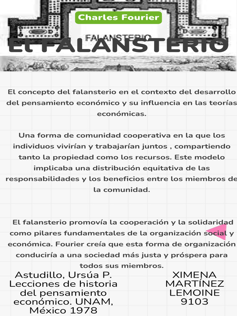 Falansterio: Cooperación y Economía | PDF