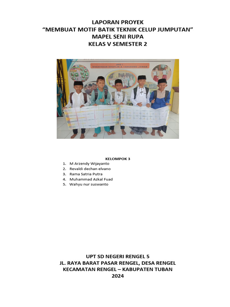 Laporan Pembuatan Prakarya Seni Rupa | PDF
