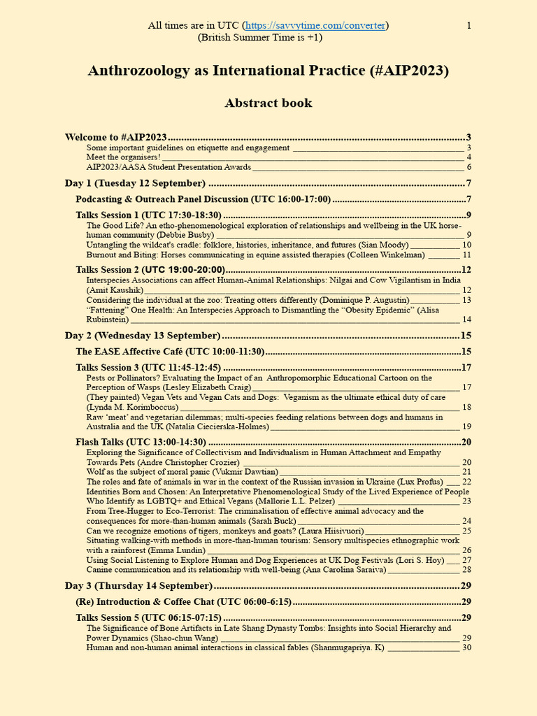 AIP2023 Abstract Book | PDF