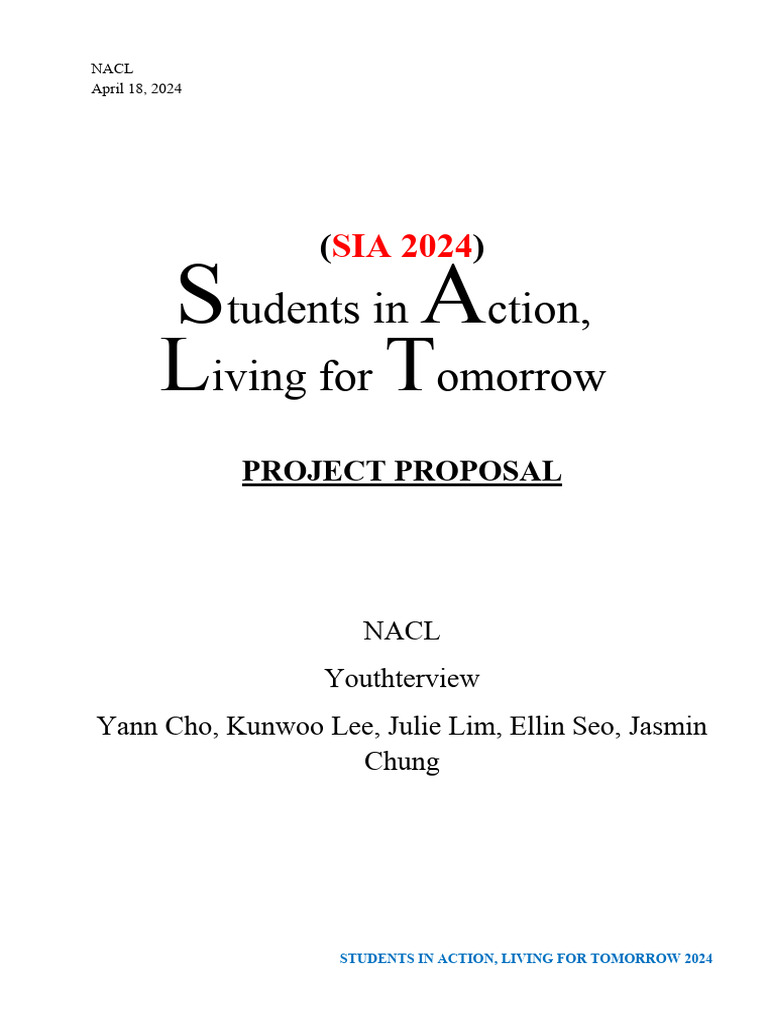 SIA Project Proposal | PDF | Child Labour | Sustainability