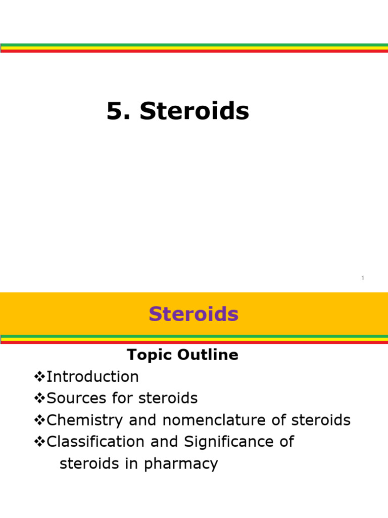 Chapter 5 Steroids - 2015 | PDF | Steroid | Chemistry