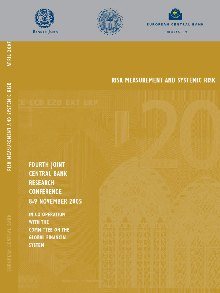 Risk Measurement and Systemic Risk ECB | Download Free PDF | Credit ...