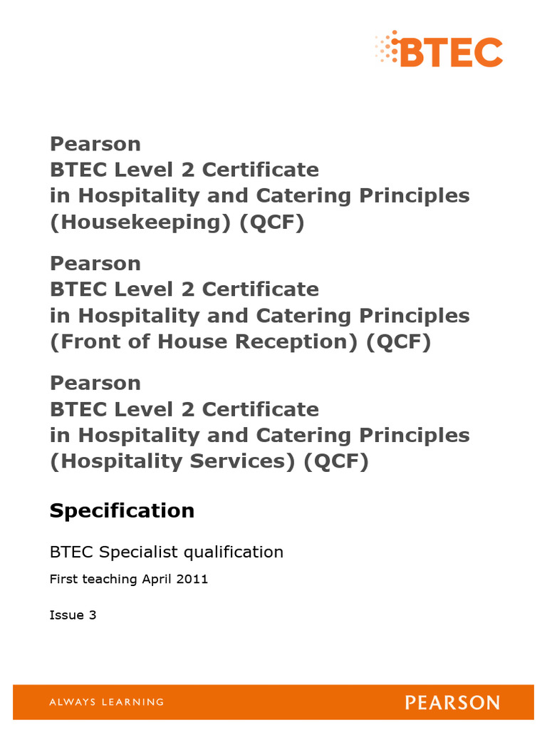 Front of House Reception _ Hospitality Services _ Housekeeping | PDF ...