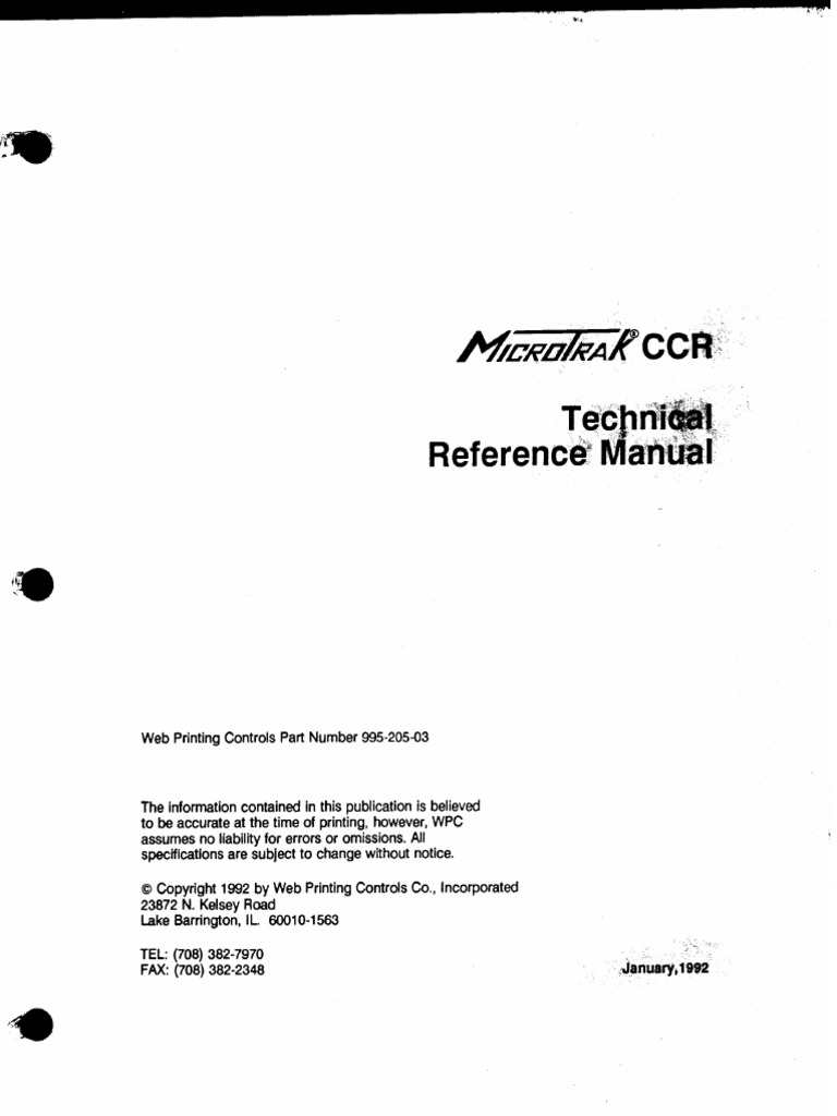 WPC CCR Manual Table of Contents-1 | PDF | Computer Engineering | Computing