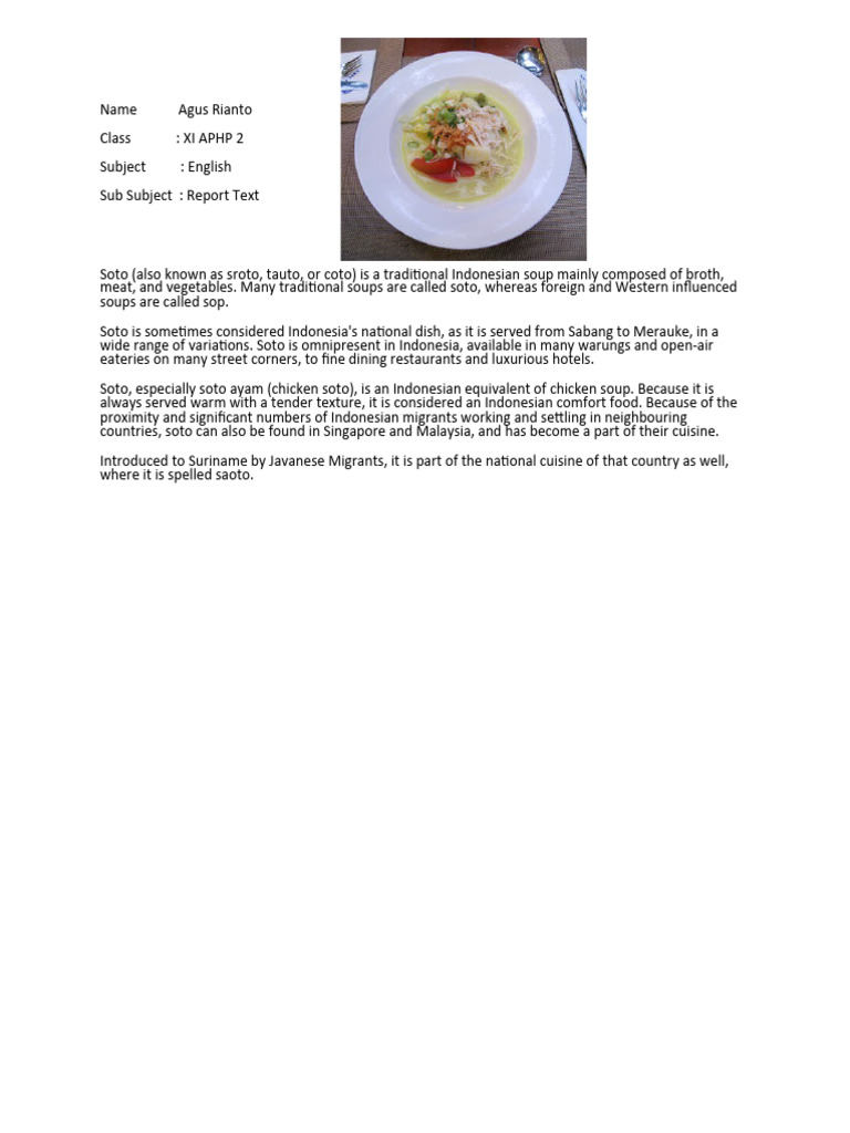 Agus Rianto-Report Text | PDF