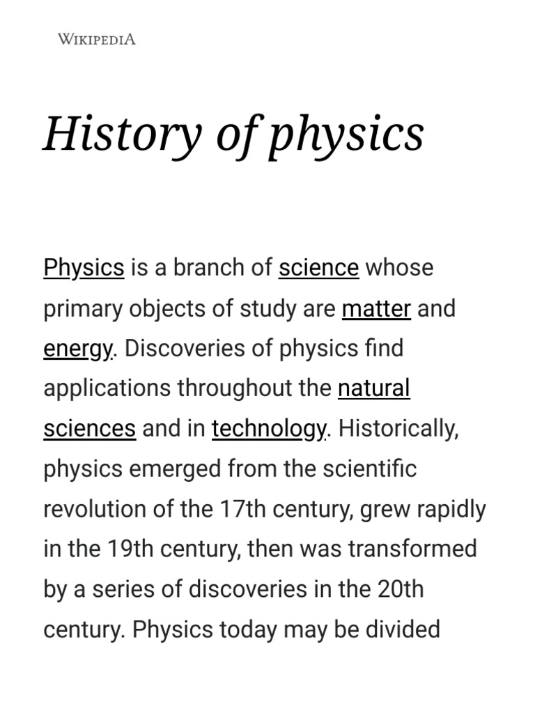 History of Physics | Download Free PDF | Heliocentrism | Physics