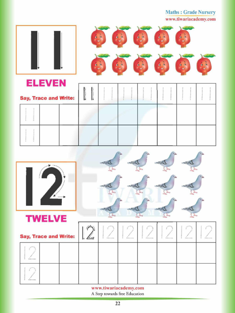 Nursery Maths Practice 2 | PDF