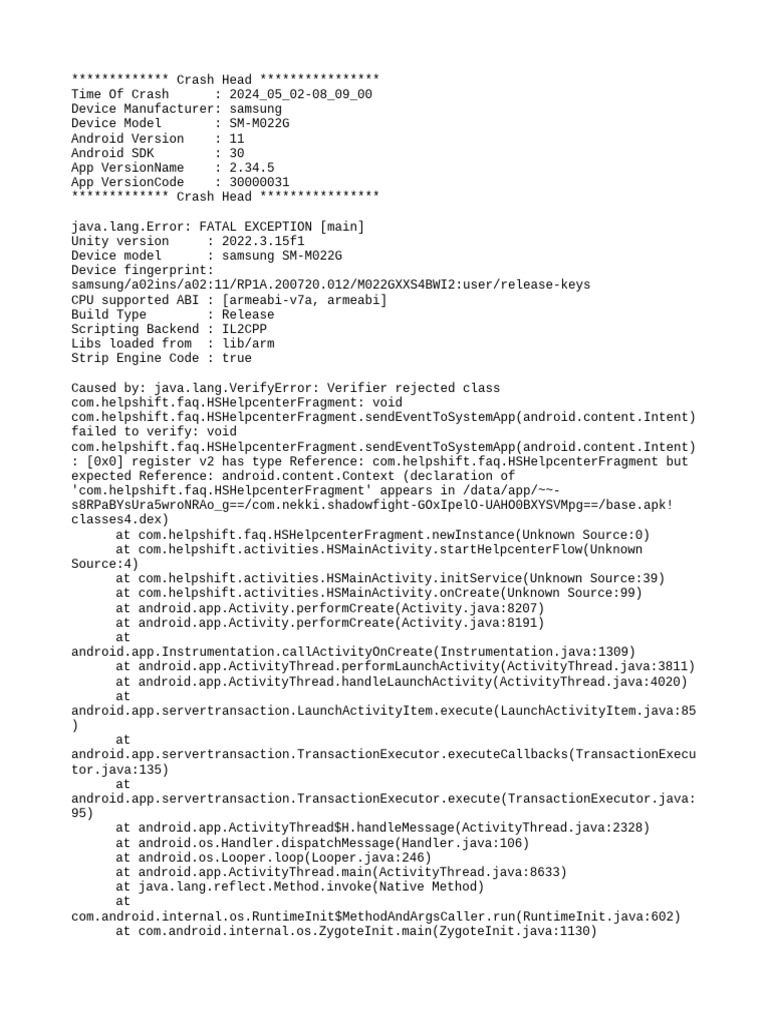 Mod Menu Crash 2024 05 02-08 09 00 | Download Free PDF | Android (Operating System) | Java ...