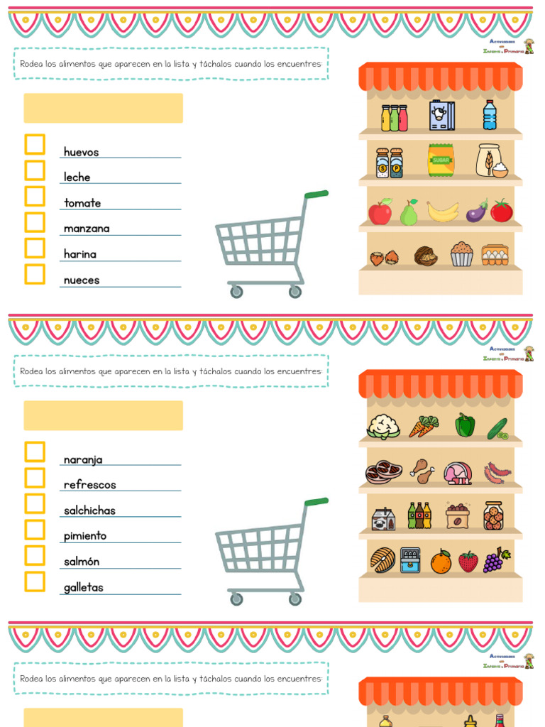 Nos Vamos de Compras Al Supermercado | PDF