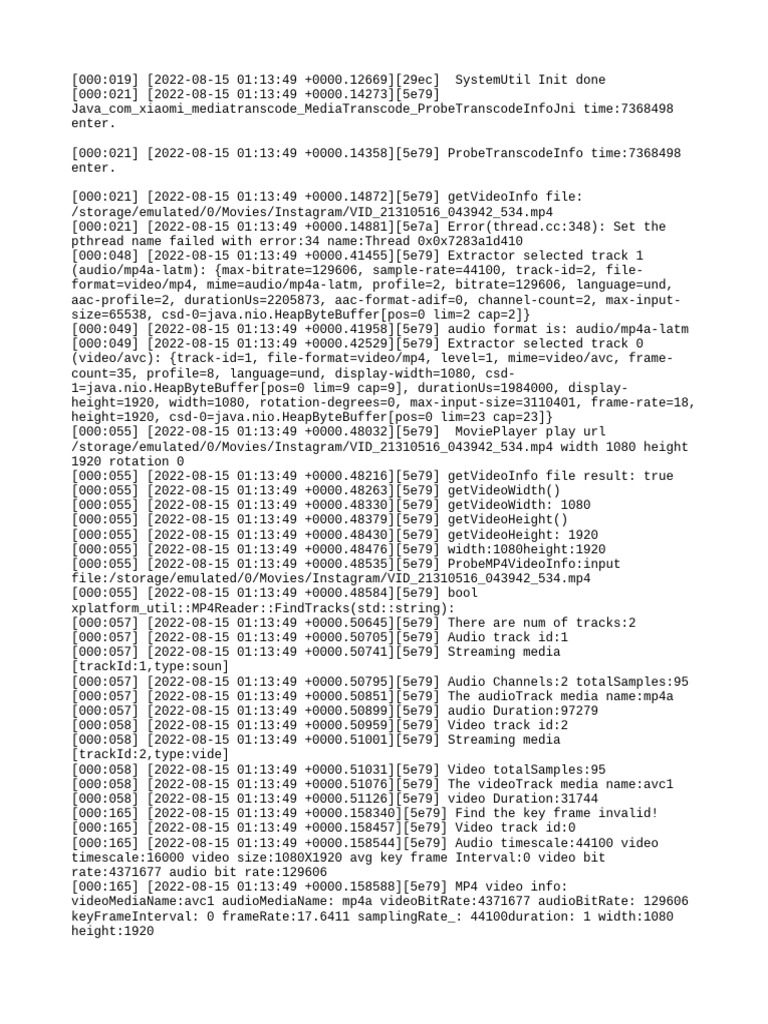 Trace | PDF | Codec | Videotelephony