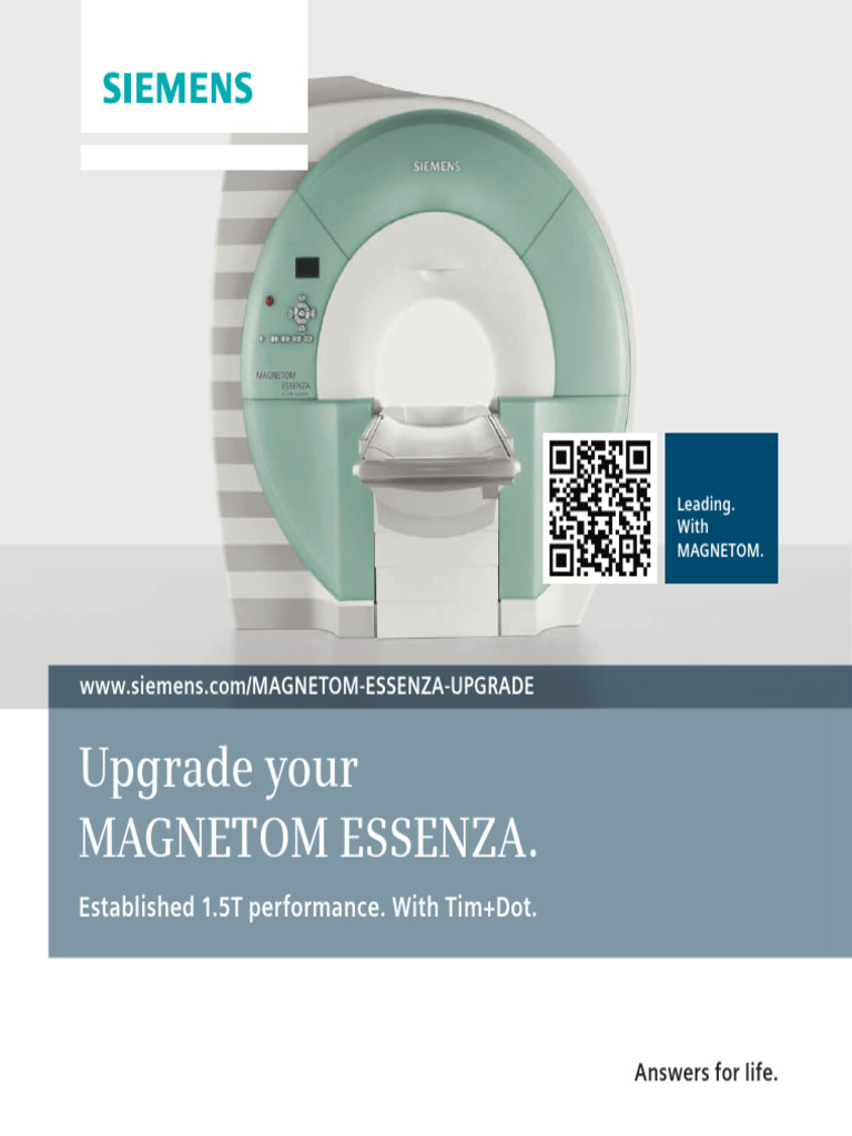 MRI MAGNETOM ESSENZA Dot Upgrade - Brochure - 1800000000876180 | PDF ...