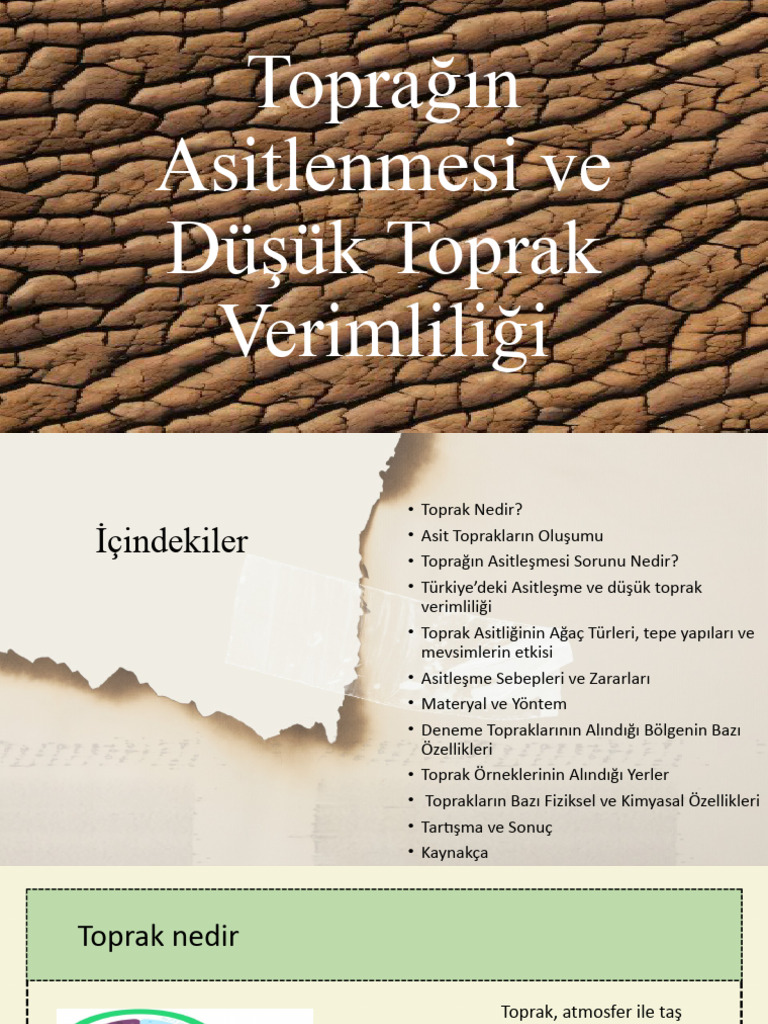 Toprak Coğrafyasi Sunum Ödevi̇ | PDF