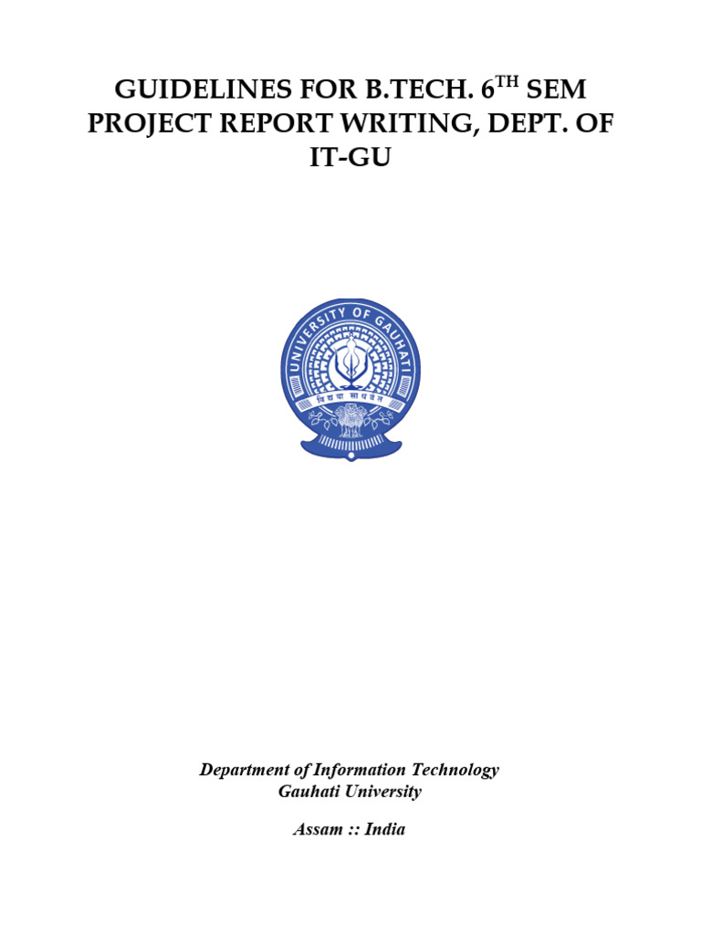 6th_sem_BtechProjectReportFormat | PDF | Thesis | Written Communication