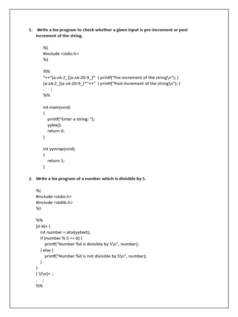 CD Lab 1 | PDF | Computer Programming | Computing