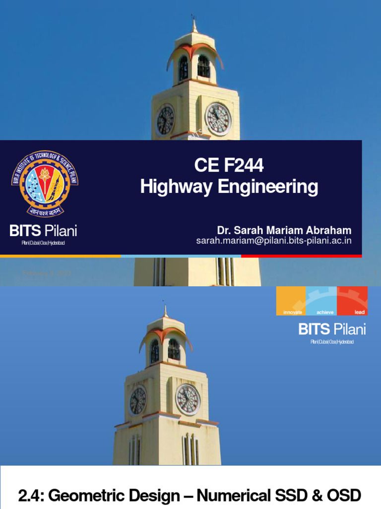 2.5 Geometric Design - OSD With Numerical and Reading Assignment | PDF ...