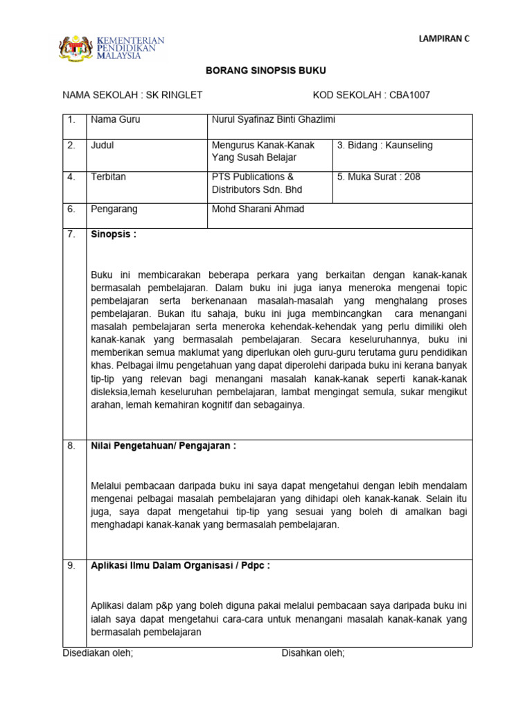 Sinopsis Buku 4 | PDF