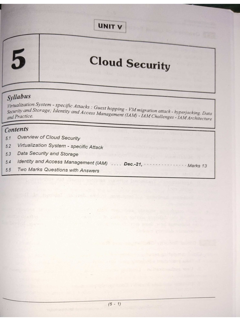 CloudComputing Unit 5 | PDF