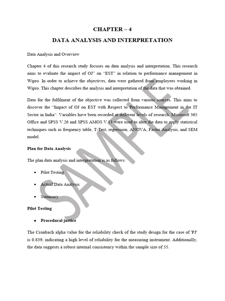 Thesis Data Analysis - Sample | PDF | Cronbach's Alpha | Data Analysis Thesis Data Analysis - Sample | PDF | Cronbach's Alpha | Data Analysis