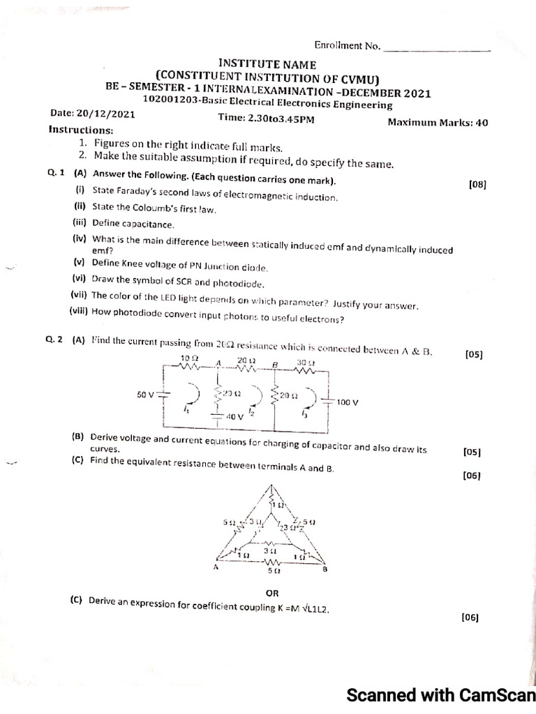 Old - Internal Paper 2021 | PDF