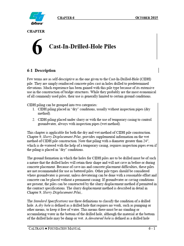 SC Foundation Chapt6 A11y | PDF | Deep Foundation | Concrete