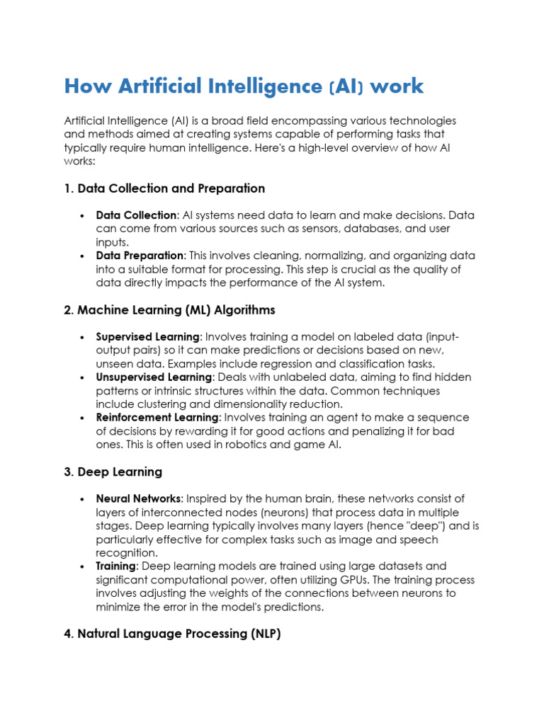 How Artificial Intelligence Work | PDF | Artificial Intelligence ...