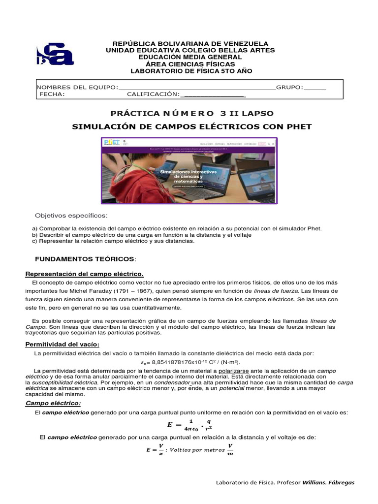Campo Eléctrico Descargar Gratis Pdf Permisividad Campo Eléctrico