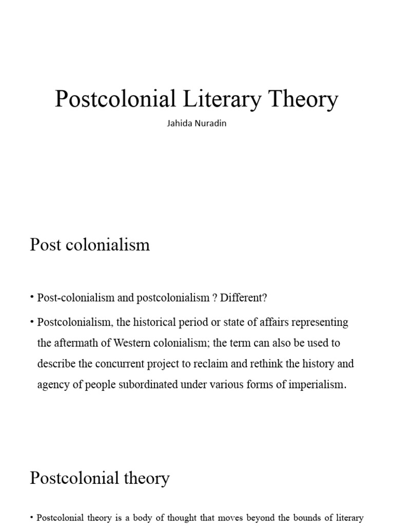 Postcolonialism | PDF | Postcolonialism | Colonialism