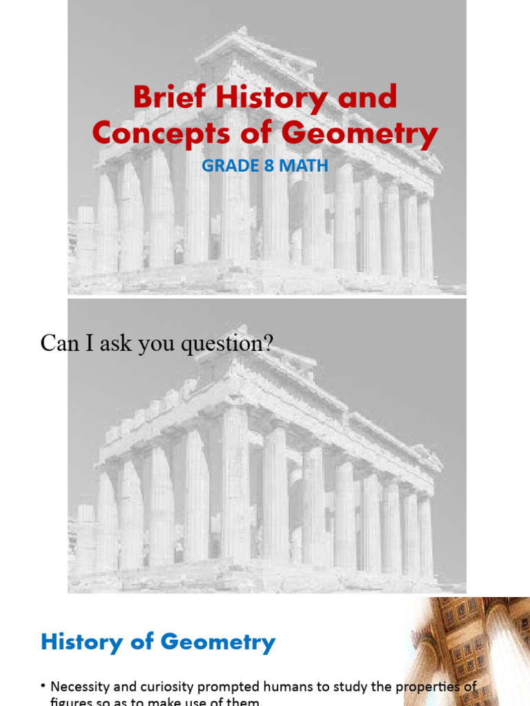 Brief History and Concepts of Geometry | PDF | Line (Geometry ...