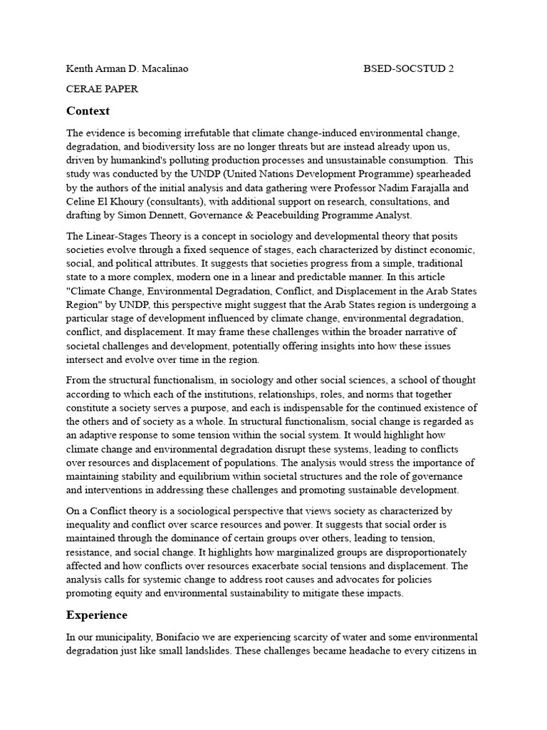 Cerae Paper | PDF | Sustainability | Climate Resilience