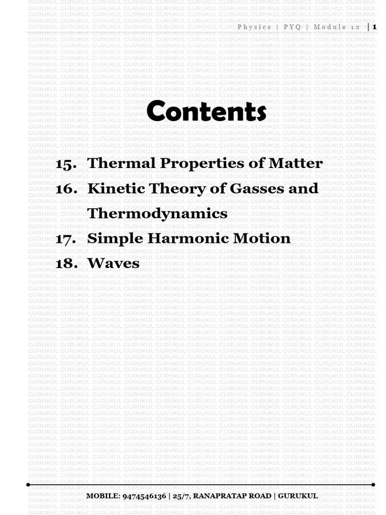 Phy m12 | PDF | Physics | Theoretical Physics