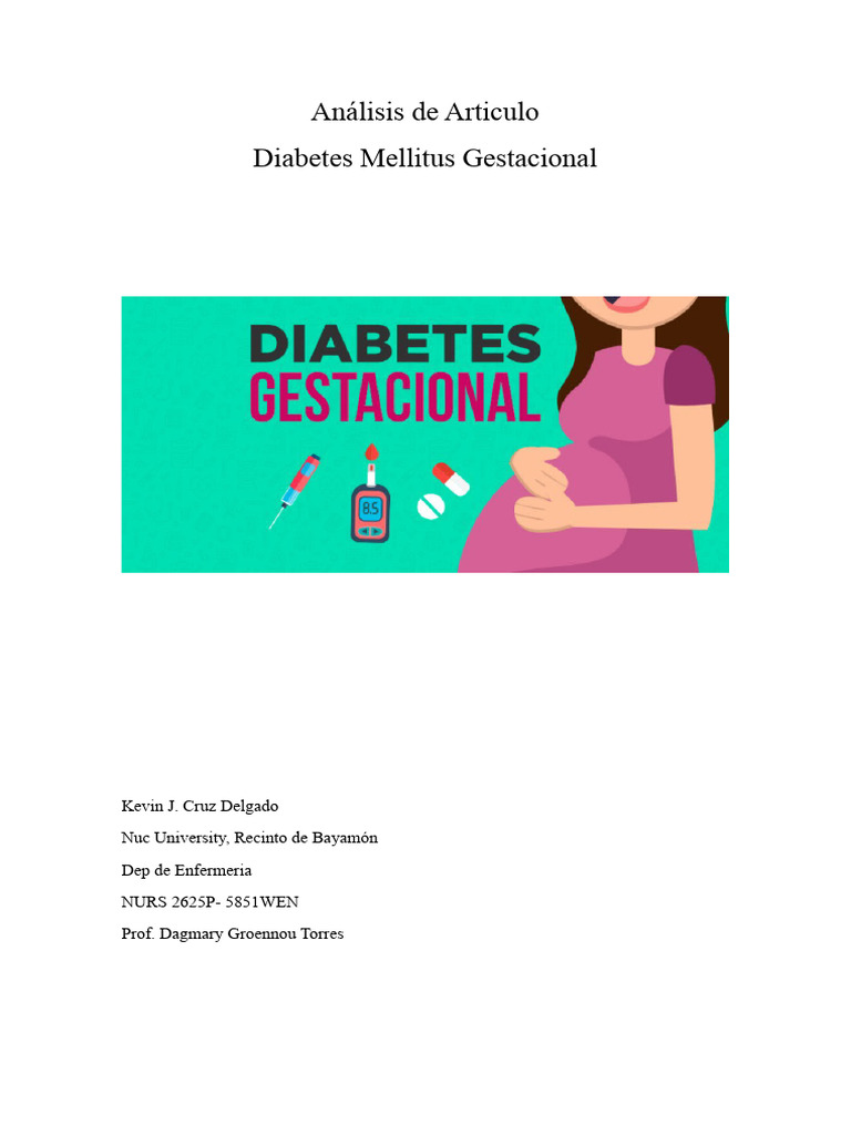 ana mate | PDF | Diabetes | Diabetes gestacional