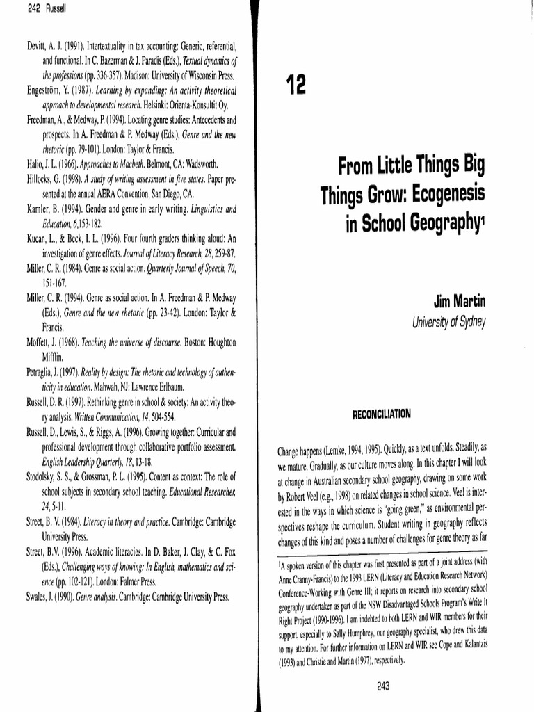 Martin - 2002-From Little Things Big Things Grow | PDF