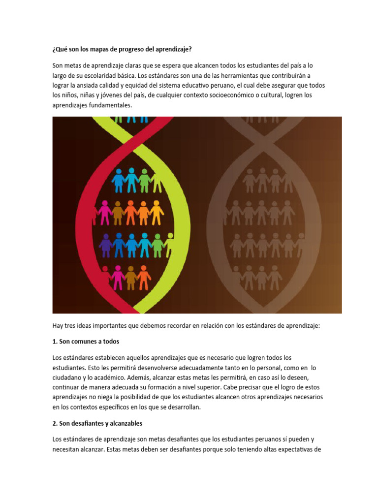 Mapas de Progreso | PDF | Evaluación | Enseñando